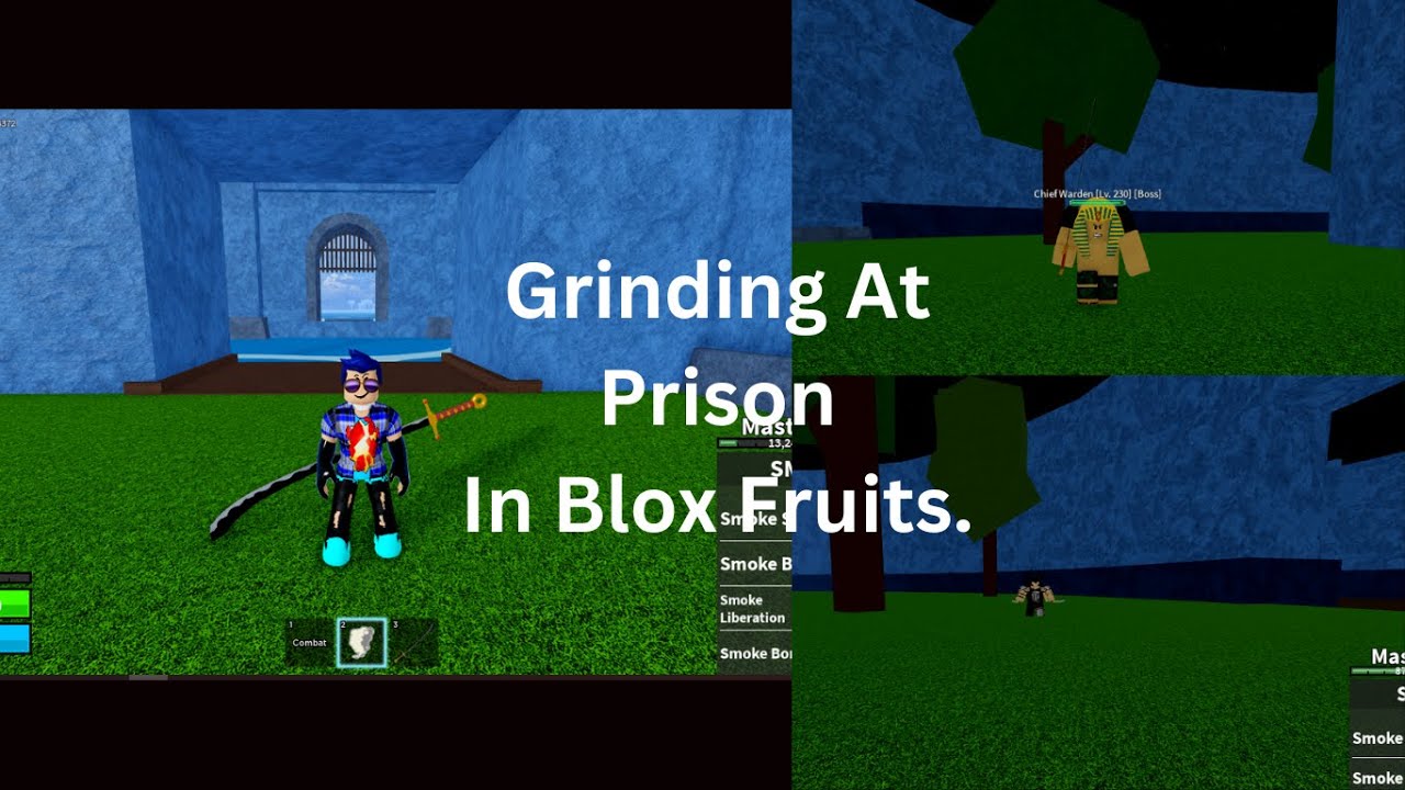 Grinding At Prison In Blox Fruits | Roblox. - YouTube
