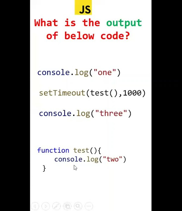 Set Timeout In Javascript Javascript Interview Question Javascript 1269