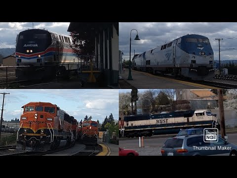 busy action in Vancouver Washington part 2 ft. bnsf 9794, AMTK 130 & 181, bnsf 2093, and more ...