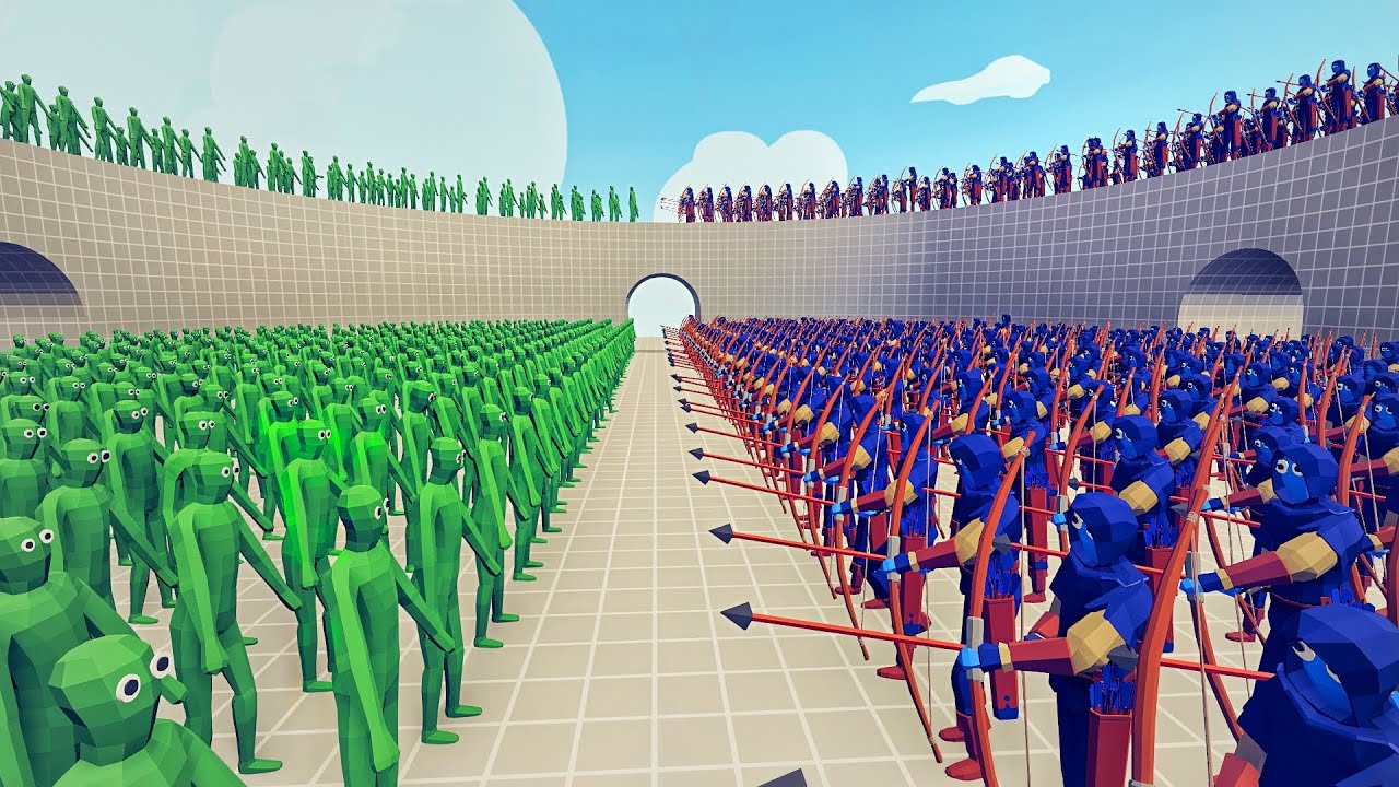 100x ZOMBIE vs 50x RANGED UNIT - Totally Accurate Battle Simulator TABS ...