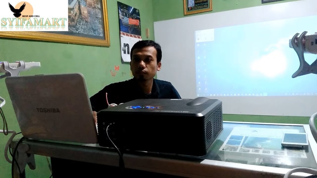 Bagian II : Aplikasi wiimote smoothboard2 pada layar proyektor - YouTube