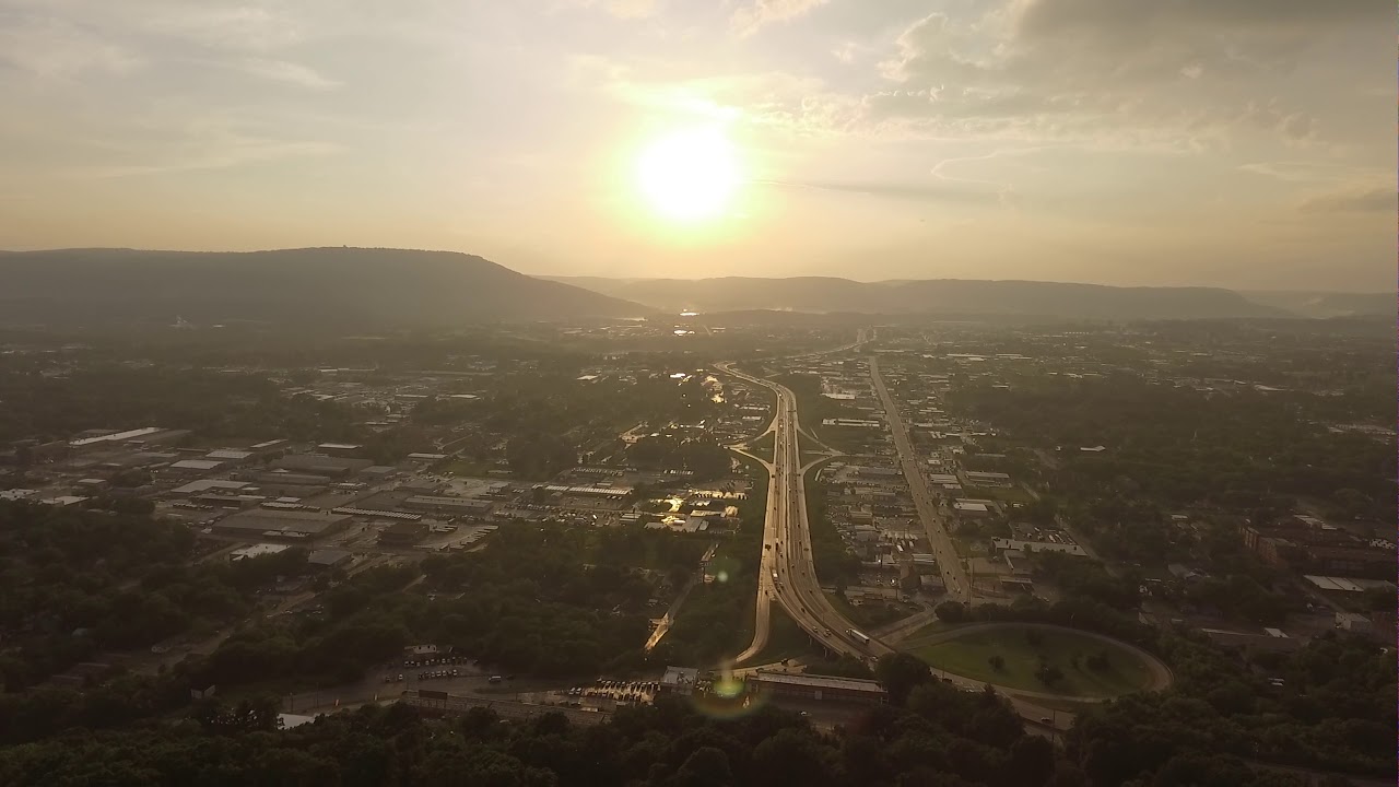 Aerial Photography Of Town With View Of Sunset | No Copyright HD Videos ...