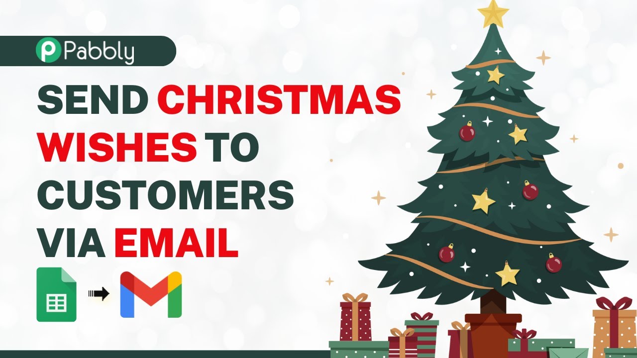 How to Send Christmas Wishes to Customers via Email Automatically - YouTube