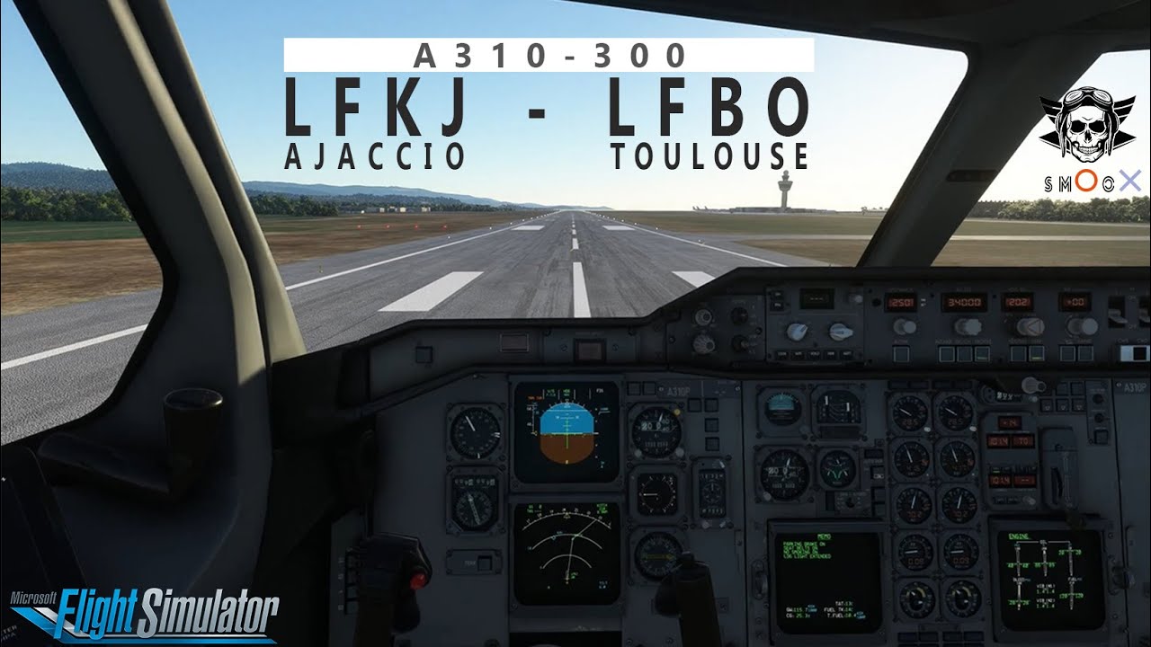 [GAMEPLAY] FS2020 - VOL COMPLET LFKJ-LFBO (A310) - YouTube