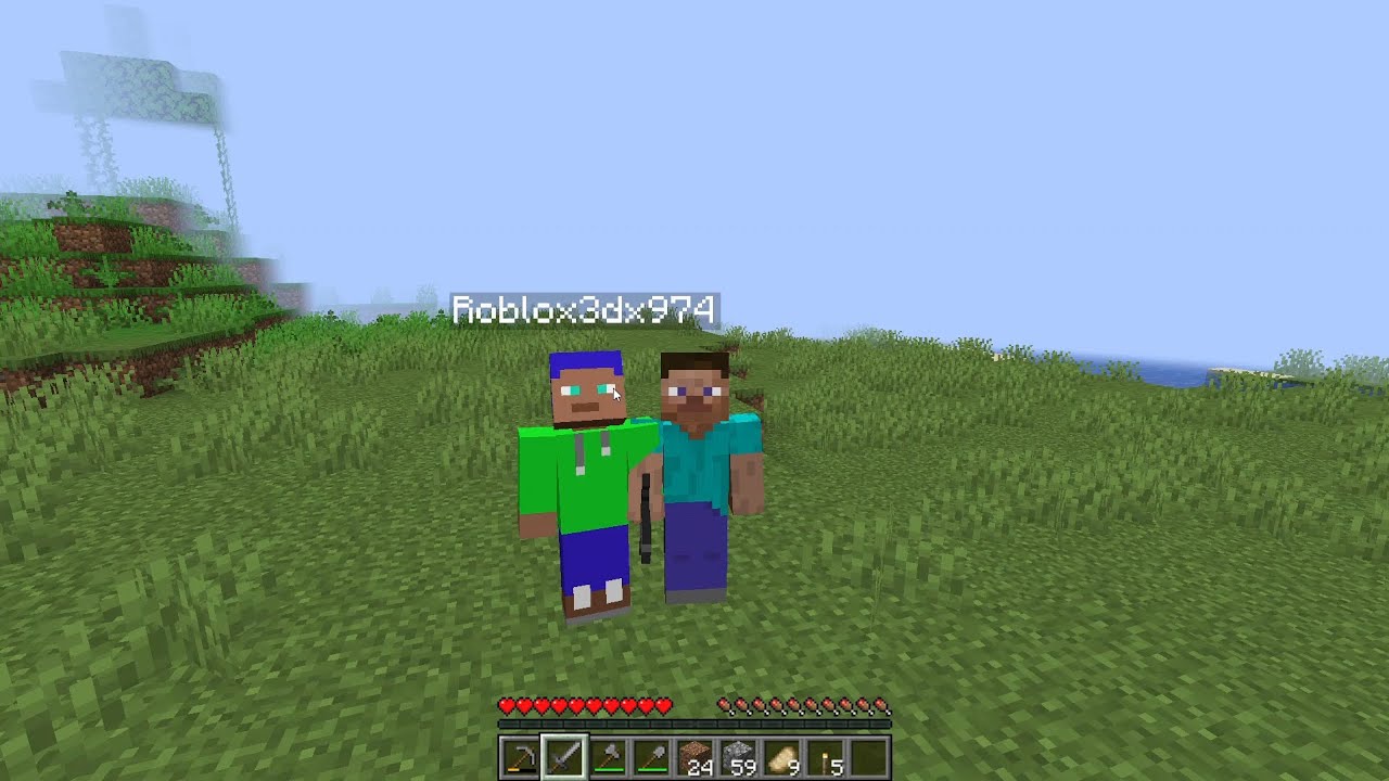 première vidéo Minecraft avec mon pote parti 1 - YouTube