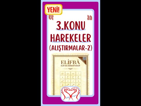 Diyanet Yeni Elif Ba | HAREKELER (ALIŞTIRMALAR -2)