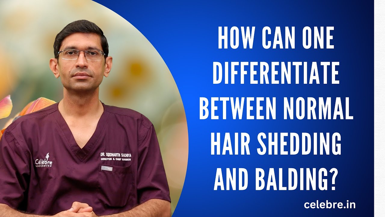 How can one differentiate between normal hair shedding and balding ...