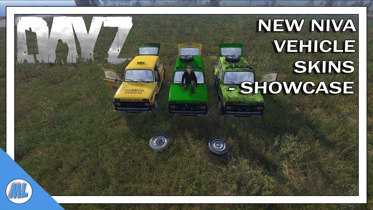 DAYZ: NEW NIVA VEHICLE SKINS - SHOWCASE #DayZ - YouTube
