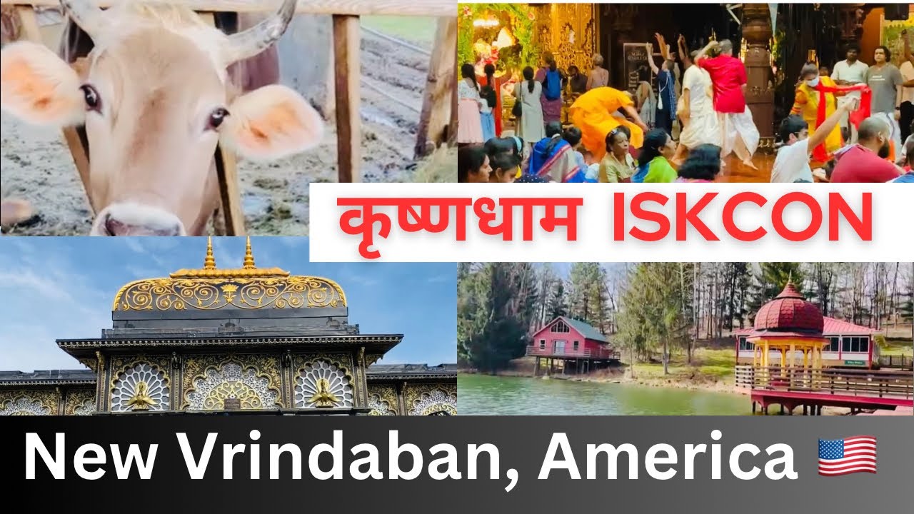 New Vrindavan : America’s first ISKCON temple । गायों की सेवा करते ...