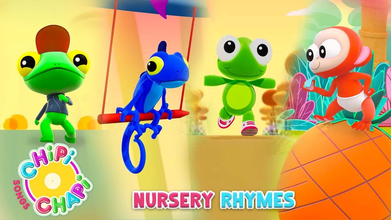 Nursery Rhymes For Kids | Learning Videos | Compilation - 08 | Chipi ...