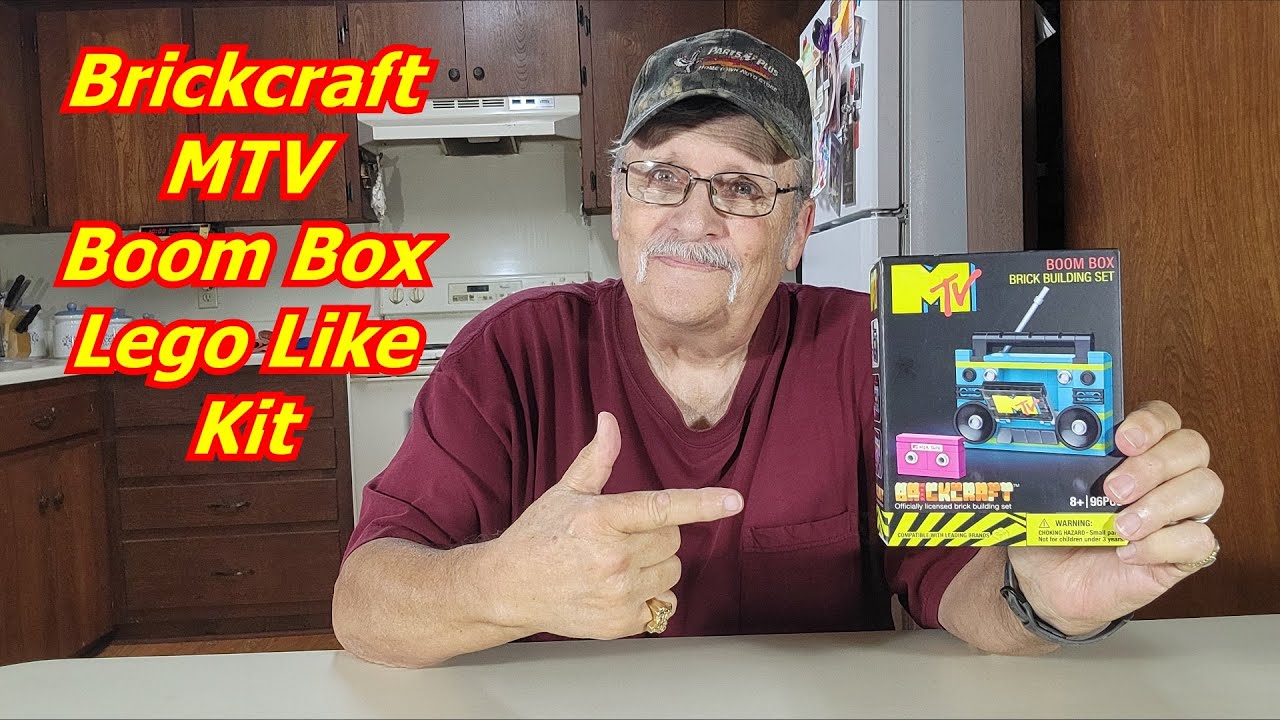 Brickcraft MTV Blue Boom Box Brick Building Kit Like Legos - YouTube