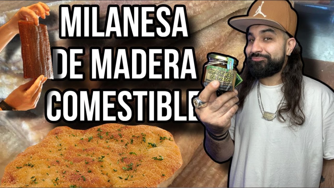 Pruebo Milanesa de madera comestible del árbol de Yacaratia. - YouTube