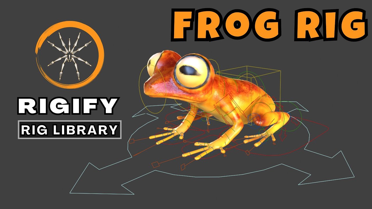 Rig A Frog with Rigify Rig Library | Animal MetaRig | Animal Rigging in ...