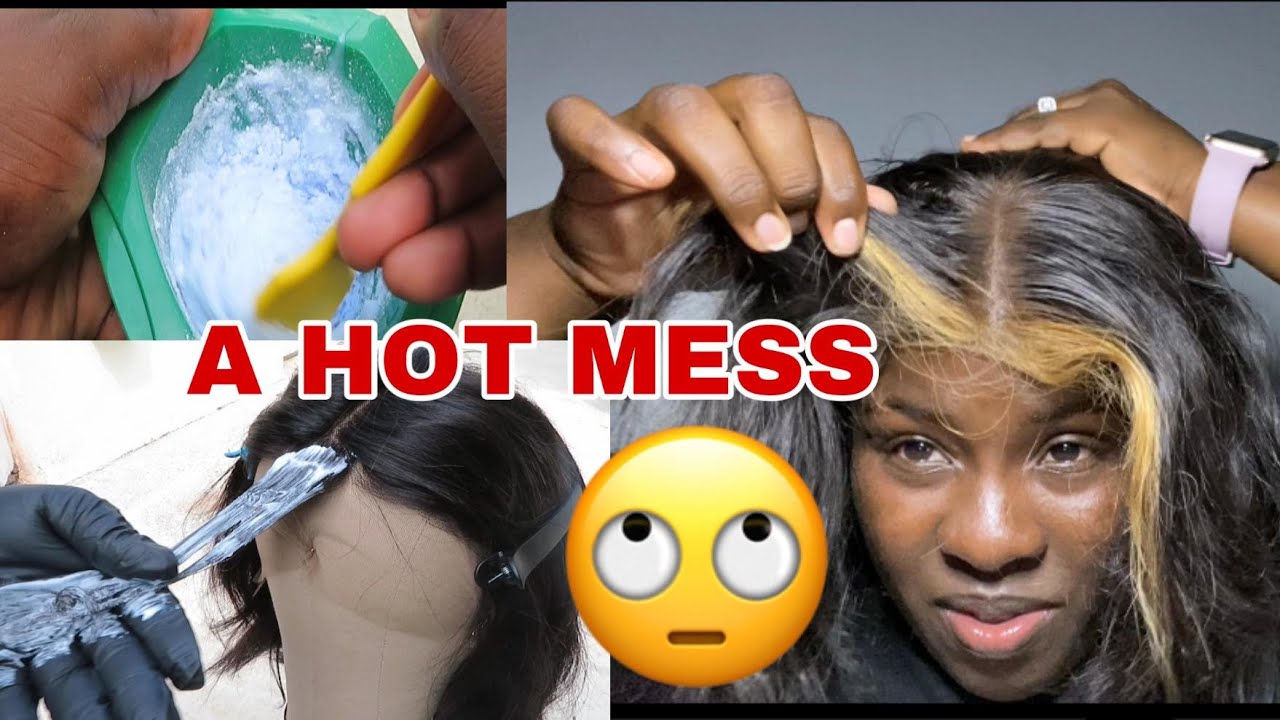 A HOT MESS WIG INSTALL | BLEACHING MY WIG - YouTube