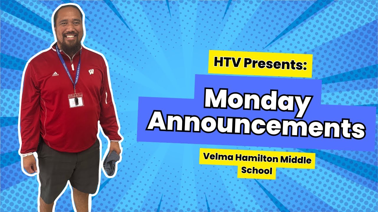 6th Grade September 3rd Announcements - YouTube