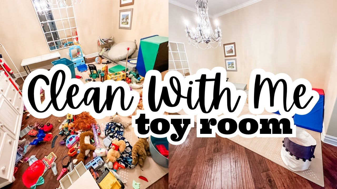 Clean With Me and DECLUTTER DISASTROUS TOY ROOM | Cleaning Motivation ...
