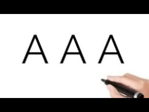 Beautiful Design Drawing from letter AAA | Easy Step by Step Drawing ...