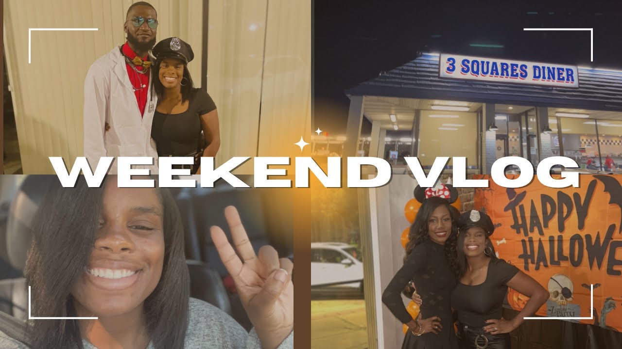 Weekend Vlog: New Hair, Halloween Party, & More🖤 - YouTube