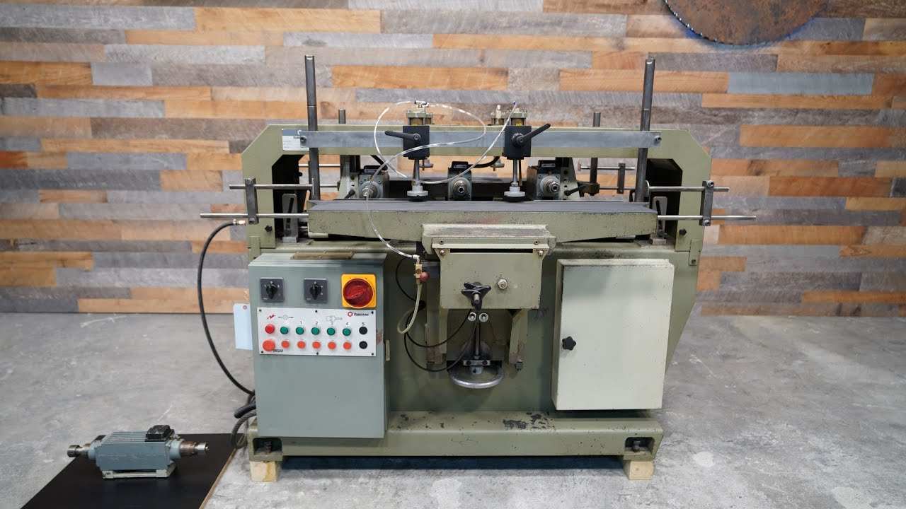Balestrini MSM Double Sided Multi Spindle Oscillating Slot Mortiser - YouTube