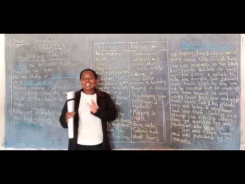 GRADE 4 CRE CREATION ; MAKING CHOICES - YouTube