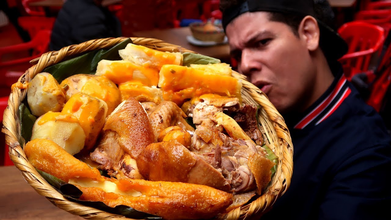 El piqueteadero de DOÑA NIEVES en BOGOTÁ 🍖 La mejor Gallina Criolla 🐔 ...