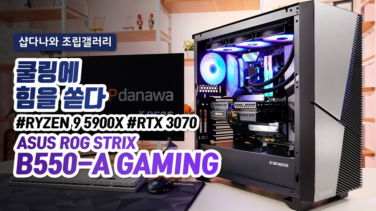 쿨링에 힘을 쏟다 | 라이젠 9 5900X + RTX 3070 + ABKO AL700 SYNC + Enermax LIQMAX III ARGB 360 [샵다나와 조립컴퓨터 ...