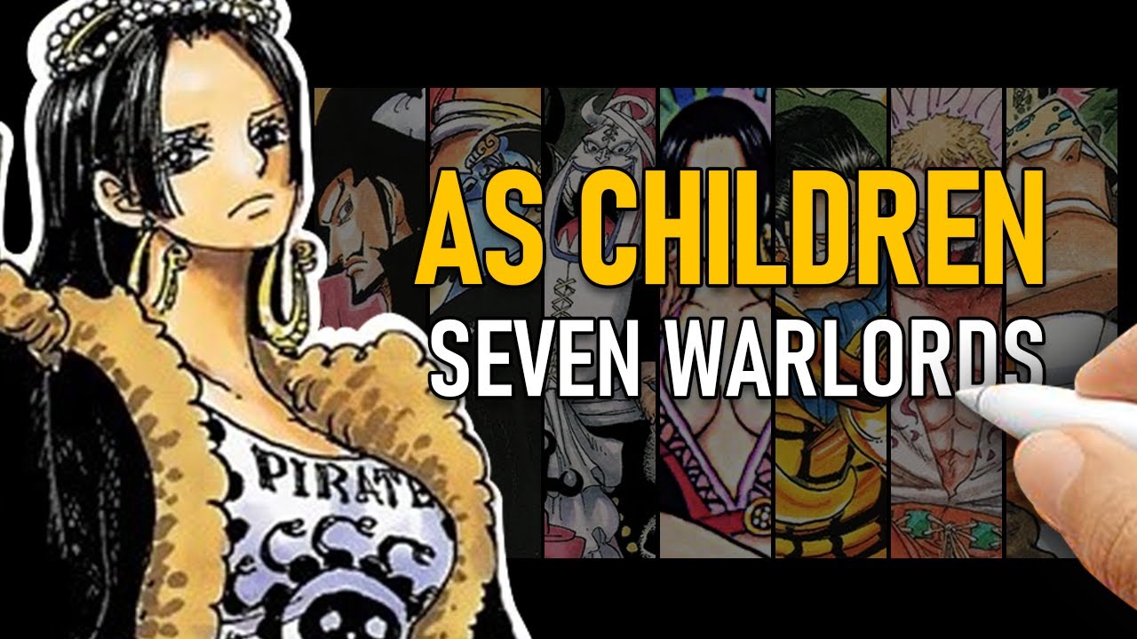 Drawing One Piece Characters | Seven Warlords As Children - YouTube