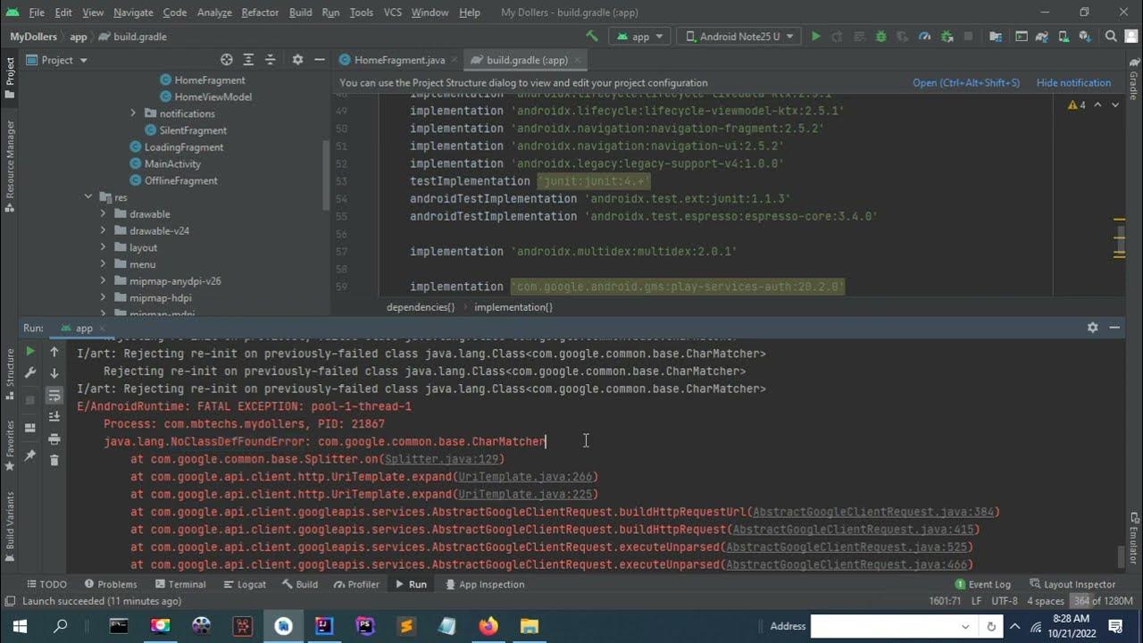 java.lang.NoClassDefFoundError: com.google.common.base.CharMatcher - YouTube