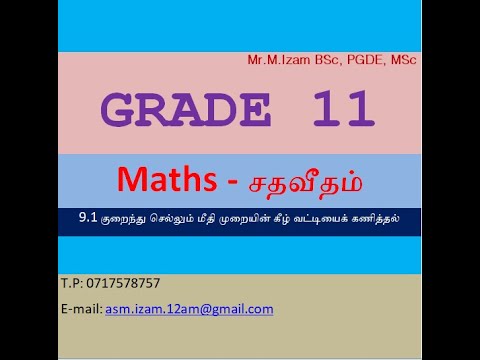 Maths Grade 11 - Unit 9 சதவீதம் - Part 1 - YouTube