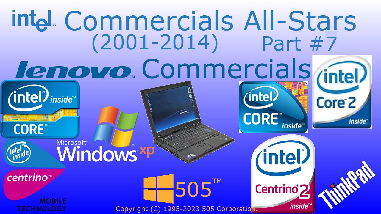 Intel Commercials All-Stars Part #7 | Lenovo Thinkpad, Ideapad, etc ...