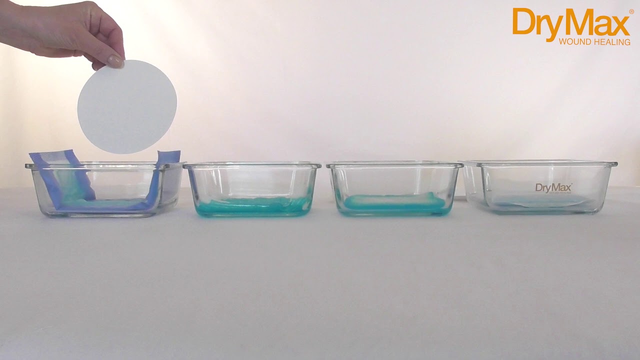Discover the dry surface of DryMax superabsorbent dressing - YouTube