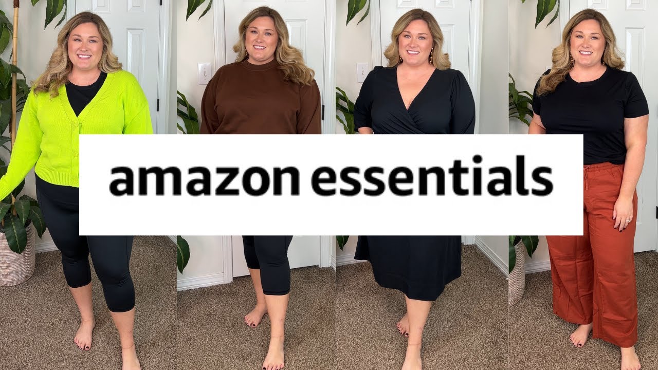 AMAZON ESSENTIALS PLUS SIZE HAUL - YouTube
