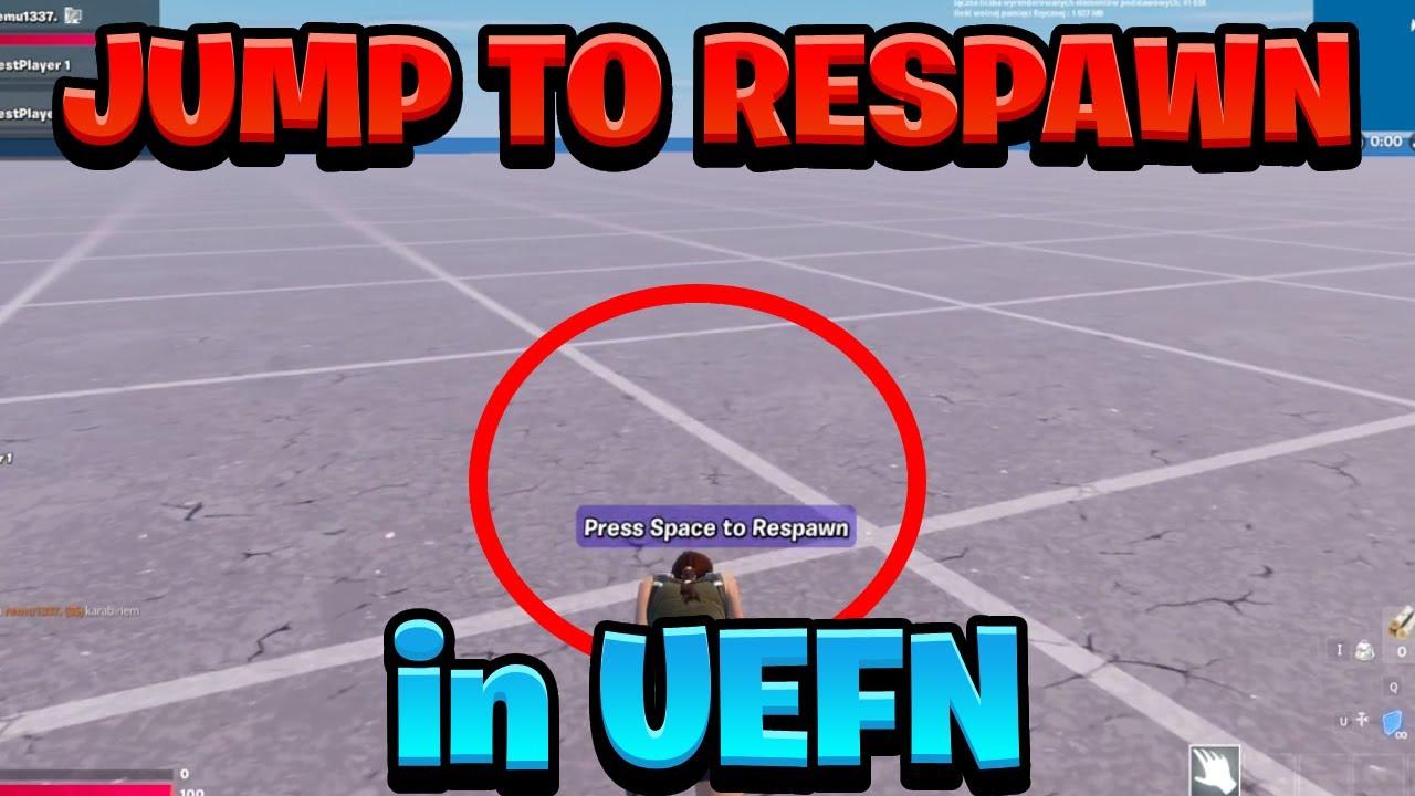 How to get Jump to respawn in Fortnite Creative (UEFN) - YouTube