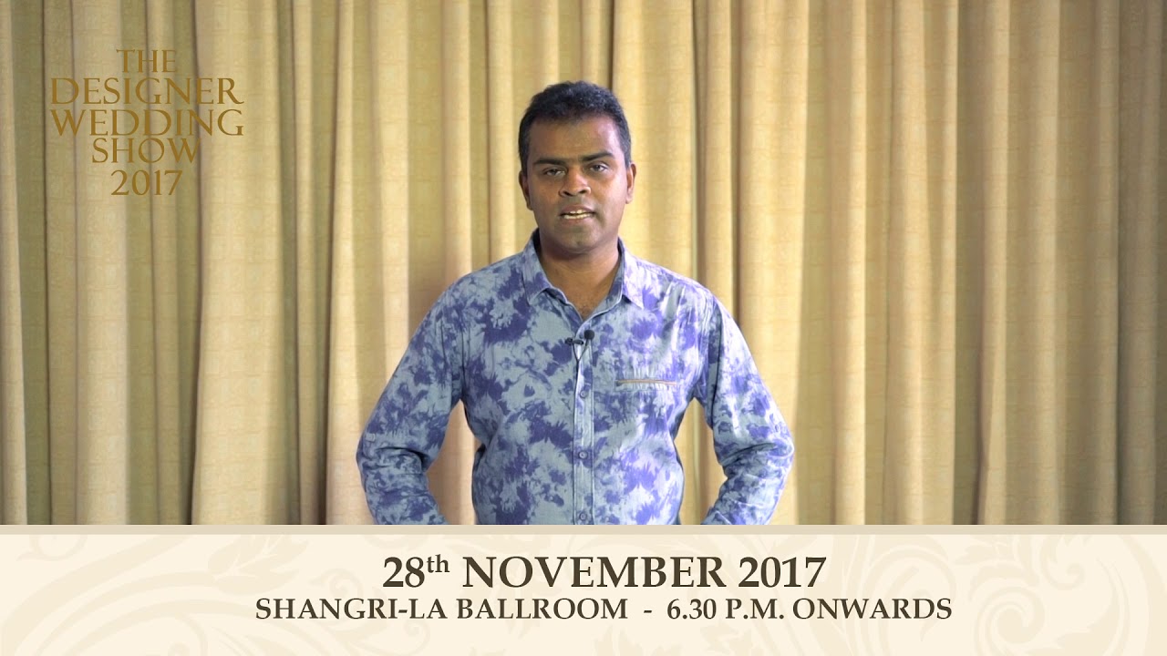 Thusitha Ethugala on the Designer Wedding Show 2017 - YouTube