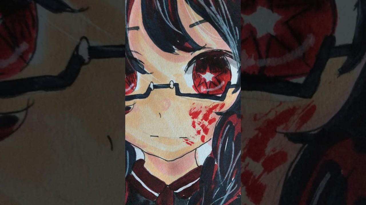 Drawing a nerd oc but-😈 #drawing #anime #nerd #devil - YouTube