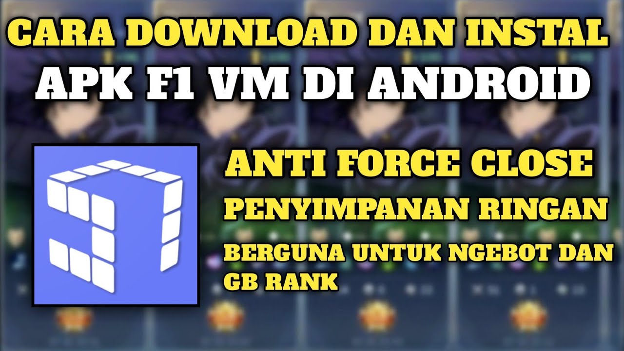 F1 VM TUTORIAL LENGKAP MENDOWNLOAD DAN MENGINSTAL APK F1 VM UNTUK GB RANK DAN NGEBOT - YouTube