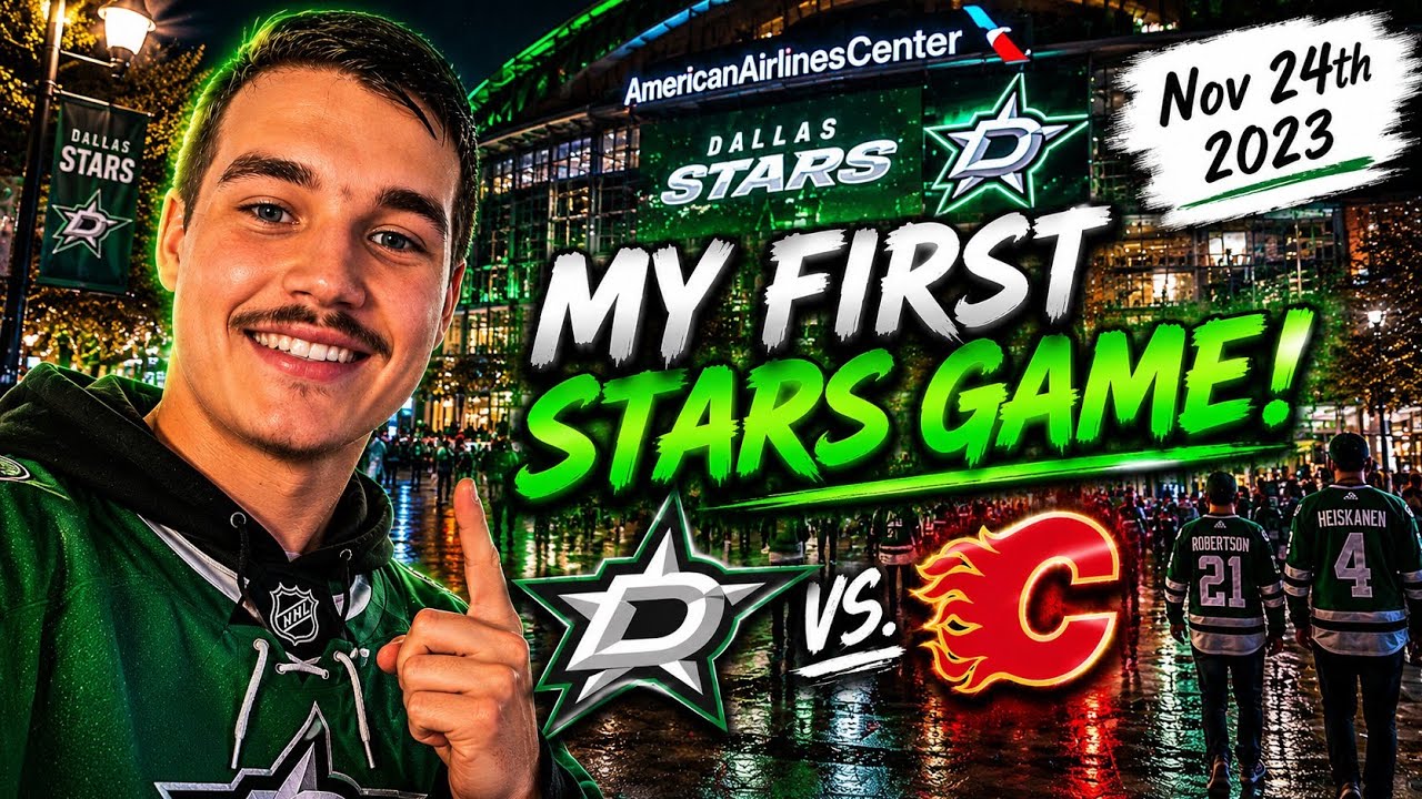 Dallas Stars vs Calgary Flames Game Part 1 - YouTube