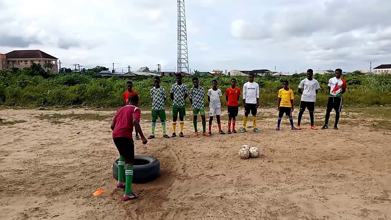 Football or Soccer Fitness (Kicking The Tire) Training - 2 - YouTube
