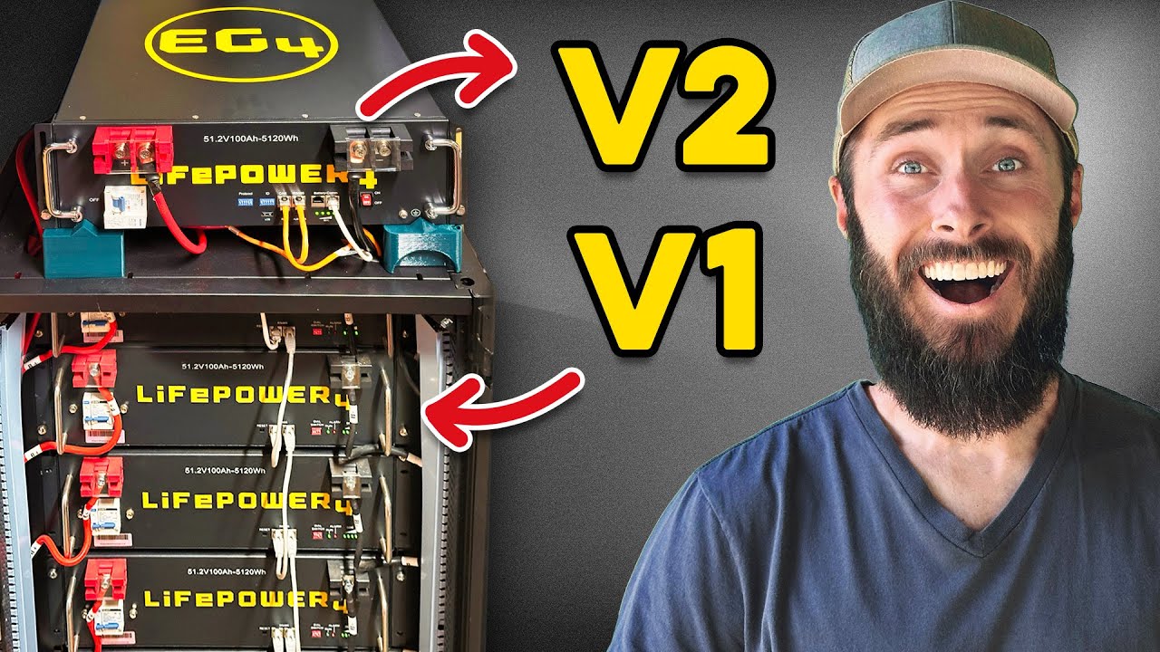 Adding EG4 LifePower4 V2 Battery to My Existing V1 Stack - YouTube