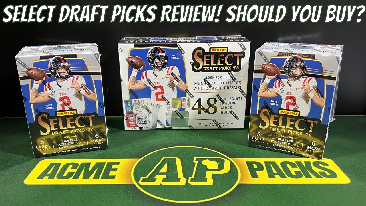 SHOULD YOU BUY?! 2022 Panini Select Draft Picks Blaster and Mega Box ...