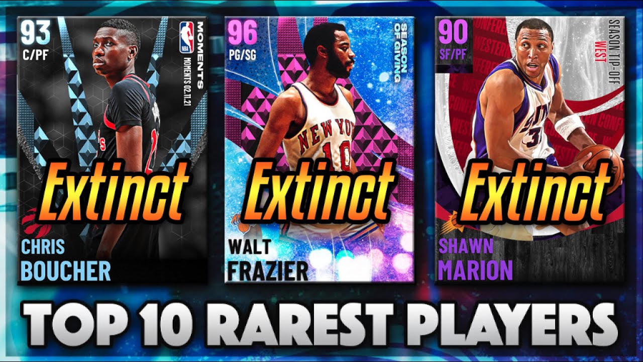 TOP 10 RAREST CARDS IN NBA 2K21 MyTEAM!! *EXTINCT CARDS* - YouTube