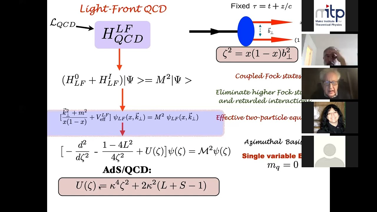 Day 1, part 4: Light-Front Hologr. — A Novel Appr. to QCD Color ...