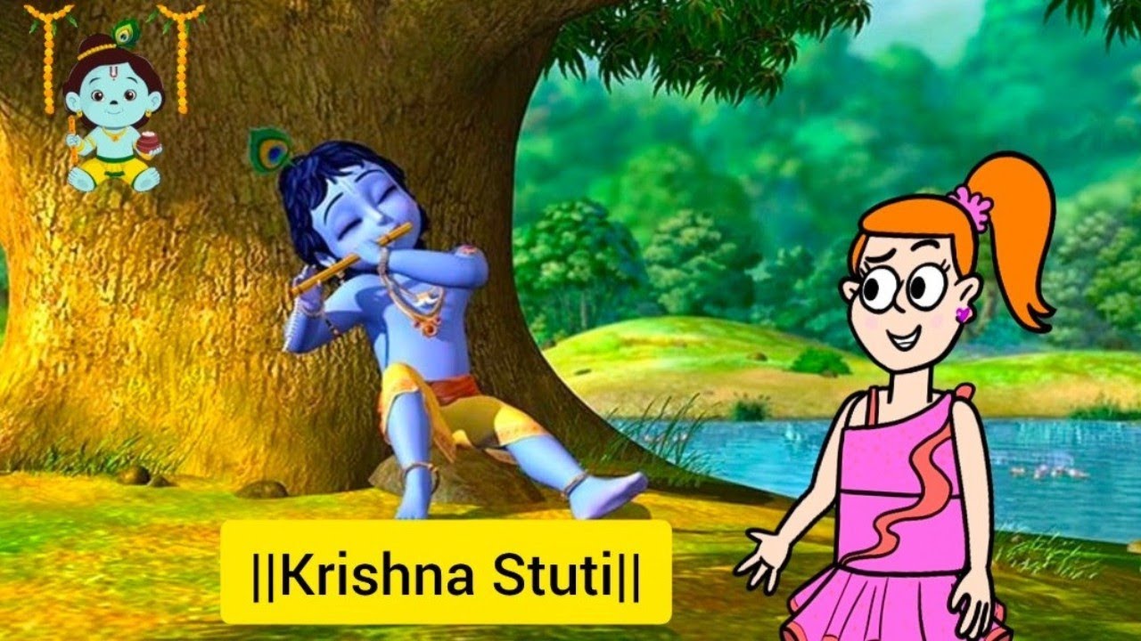 Krishna Stuti with meaning for kids @elearningtv07 - YouTube