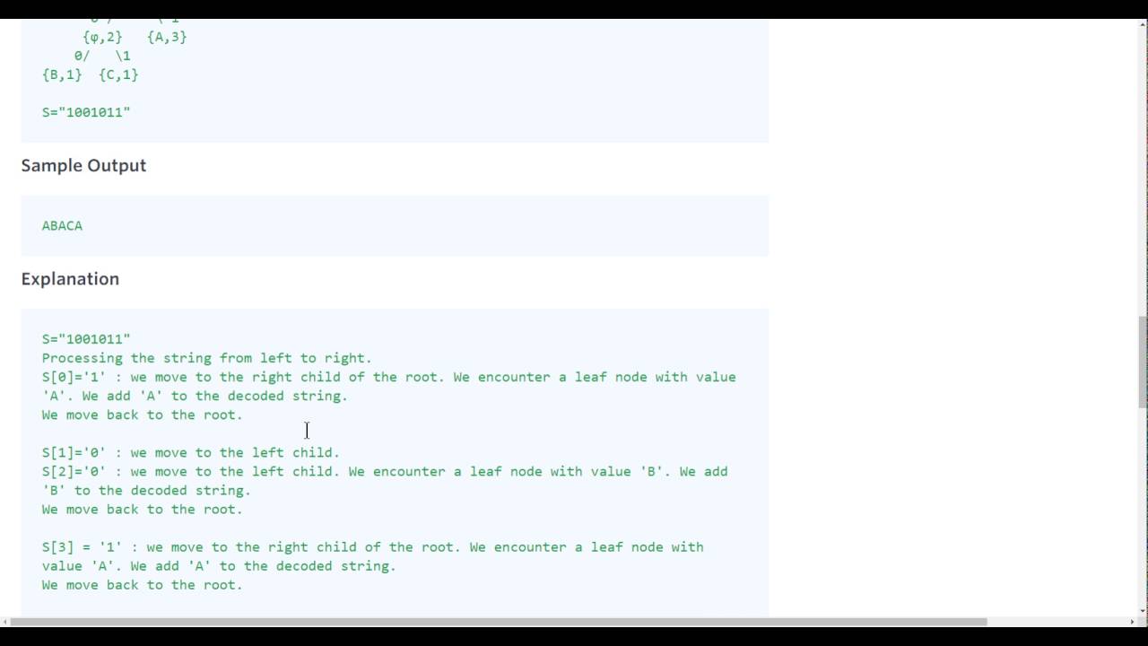 Tree huffman Decoding - YouTube