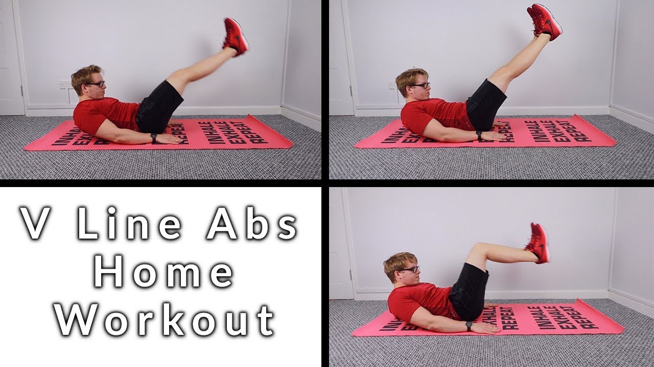 V Line Abs - IKA Home Workout - YouTube