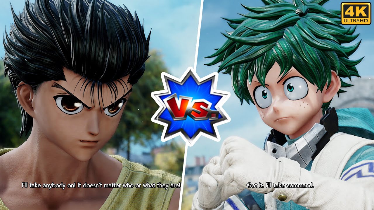 Jump Force Ultimate Edition - Team Yusuke Vs. Team Deku | Hardest Com ...