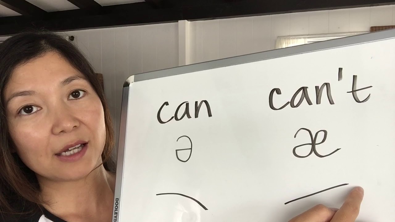 How to Pronounce "can" and "can't" : canとcan'tの発音 - YouTube