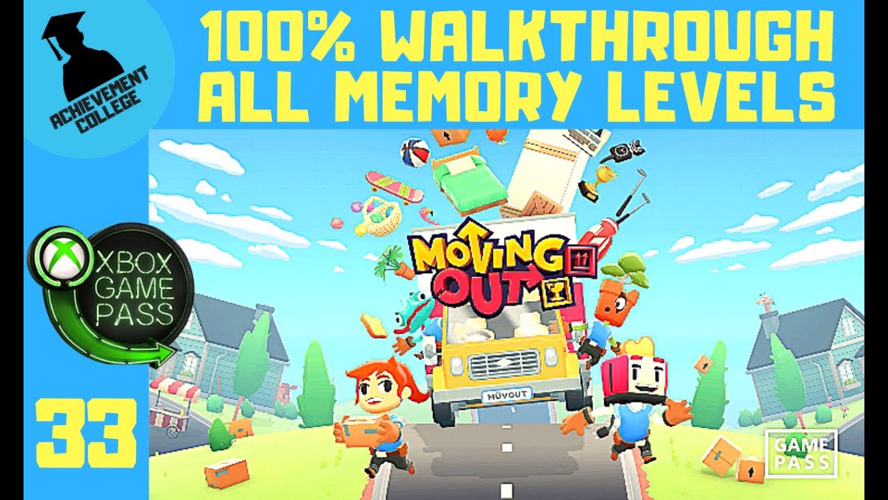Moving Out 100% Walkthrough Part 33 All Memory Levels - YouTube