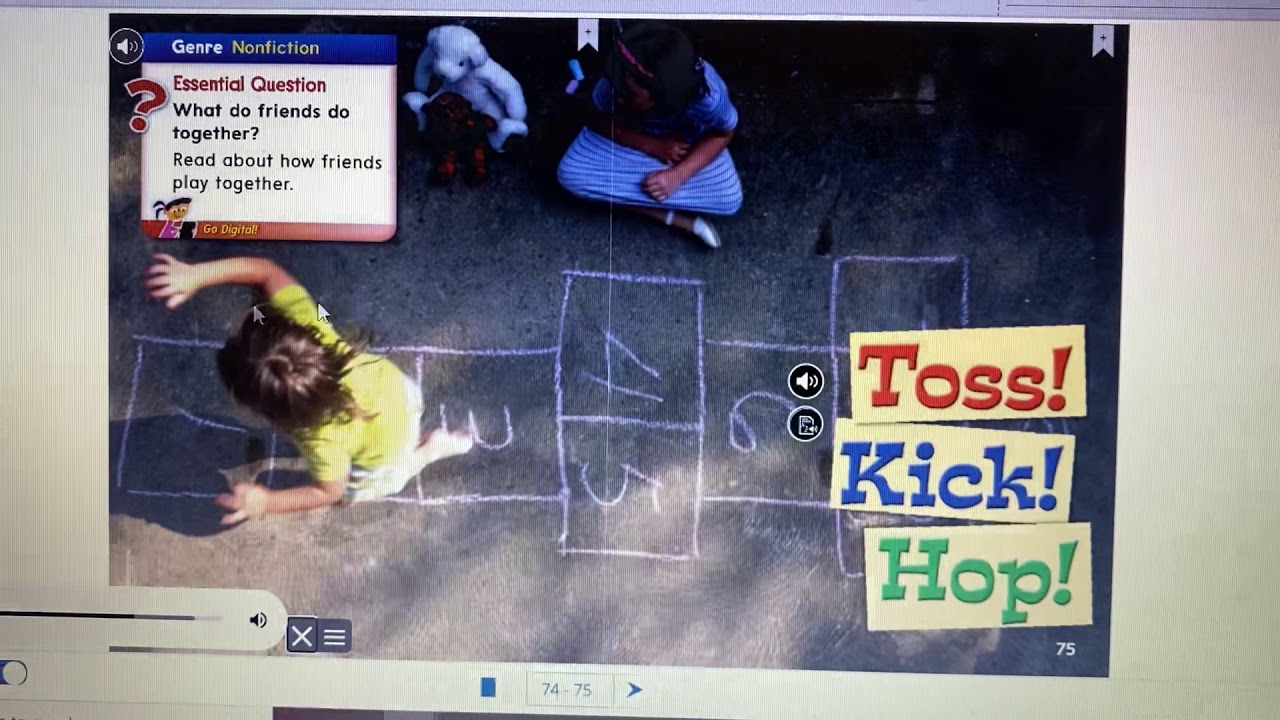 Wonders Grade 1 Unit 1 Week 4 : Toss! Kick! Hop! - YouTube
