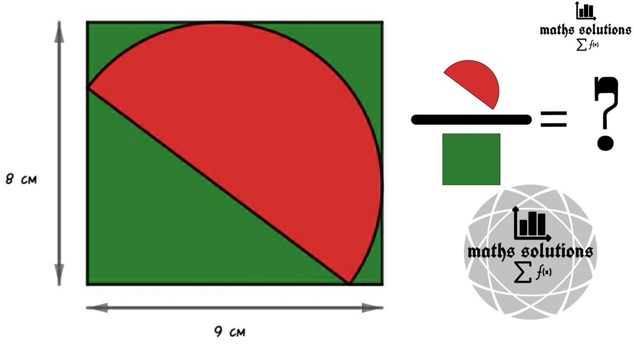 A semicircle inscribed inside a rectangle | Hard geometry problem ...
